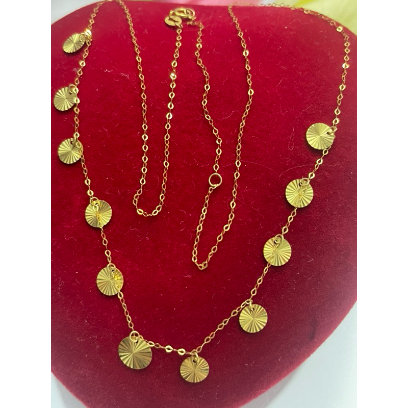 Abaniko Charm Center Style Tauco Chain Necklace 18 inches | Shopee ...