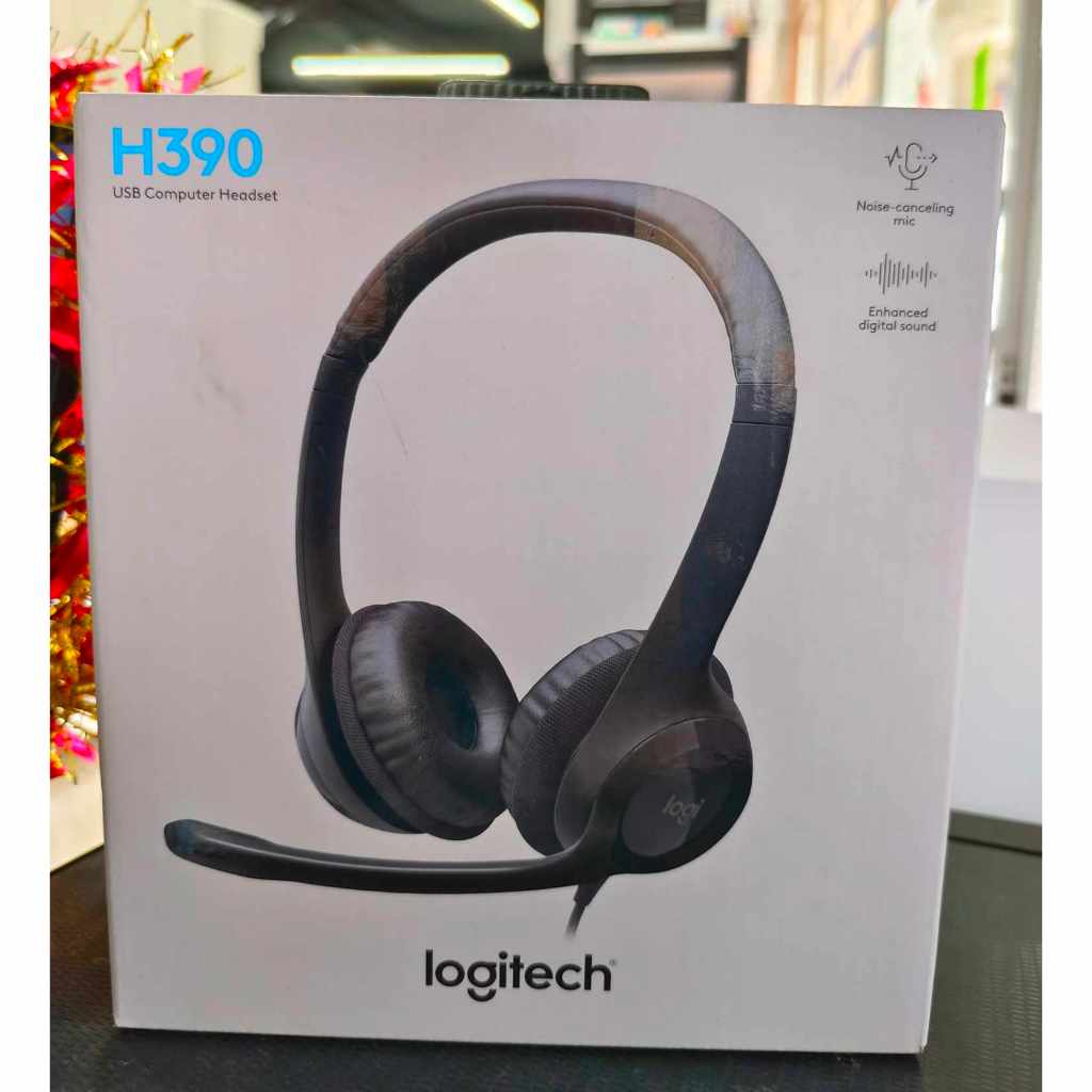 LOGITECH H390 USB STEREO HEADSET (BLACK) | Shopee Philippines