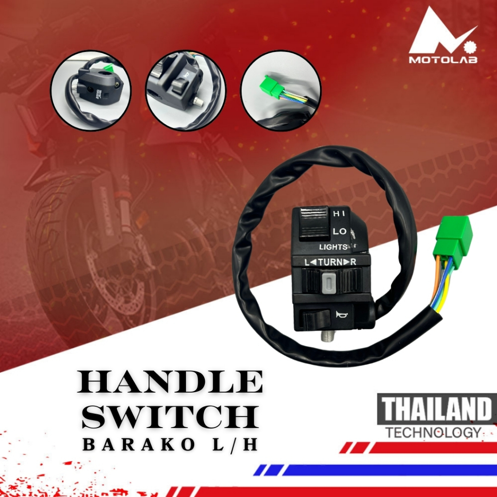 Motolab Motorcycle Handle Switch for Raider, Barako, Click, Mio High ...