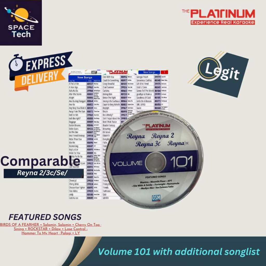 Volume 101 CD for Reyna/Reyna 2/Reyna 3C/Reyna SE | Shopee Philippines