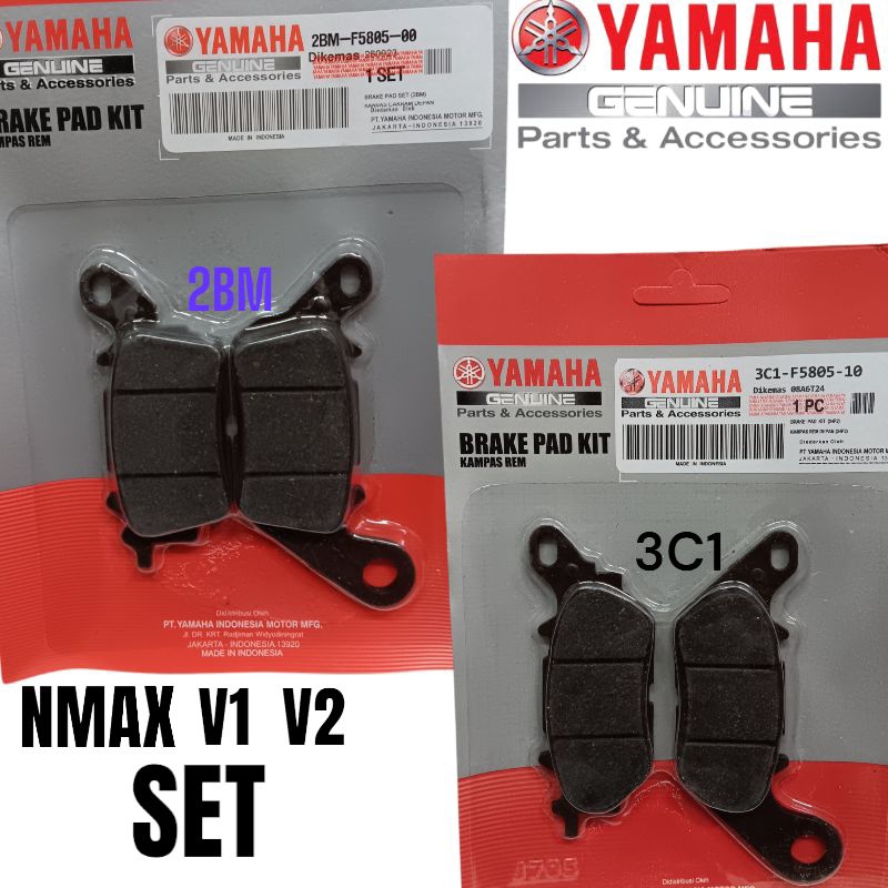 Yamaha Nmax V1, V2 Disc Brake Pads Genuine Parts | Shopee Philippines
