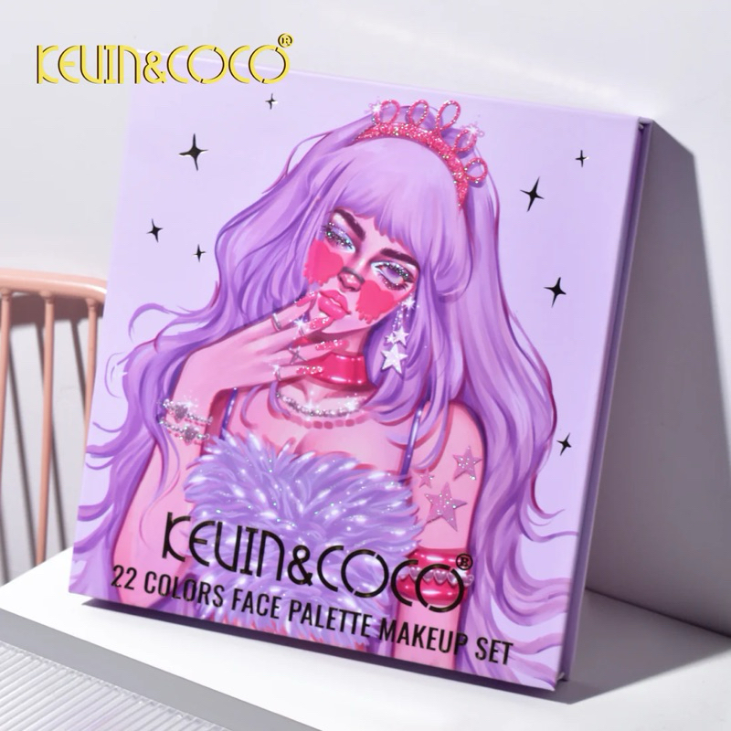 Original kevin and coco Violet girl set eyeshadow pallete | Shopee ...