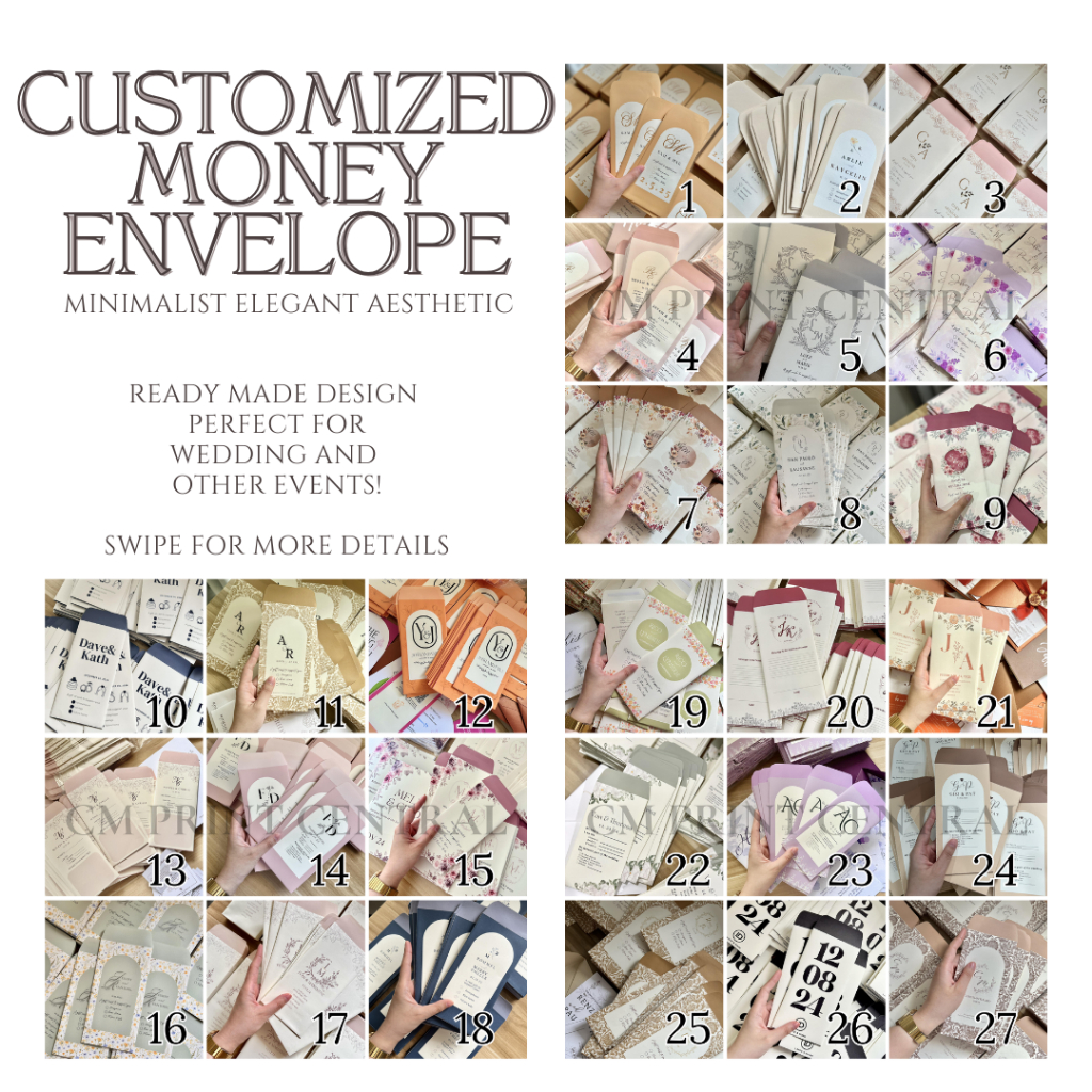 NEW CUSTOMIZED MONEY ENVELOPE READY MADE ELEGANT WEDDING BIRTHDAY ...