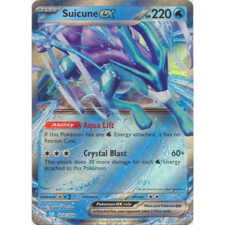 Suicune ex - 010/034 - CLB Pokemon Trading Card Game Classic - Playable ...