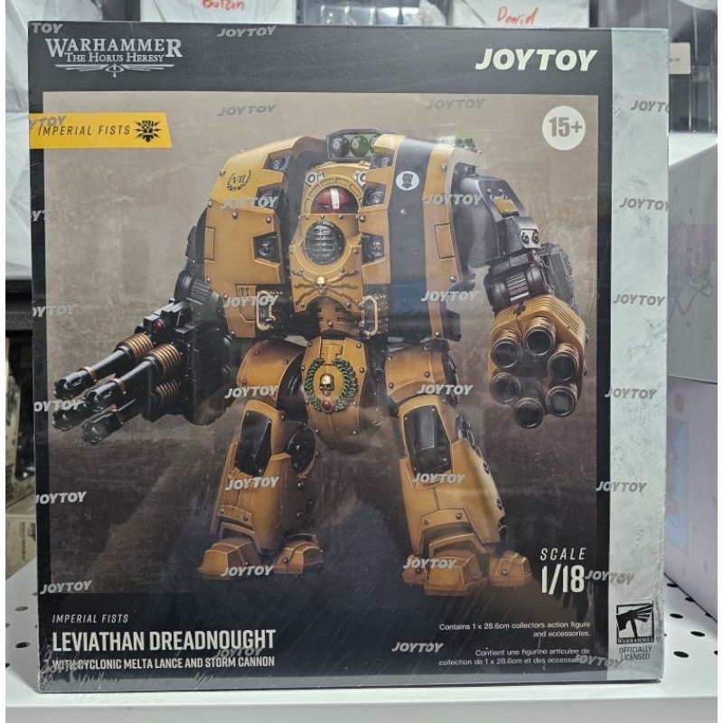 Joytoy Warhammer HH Imperial Fists Leviathan Dreadnaught with Cyclonic Melta Lance and Storm ...