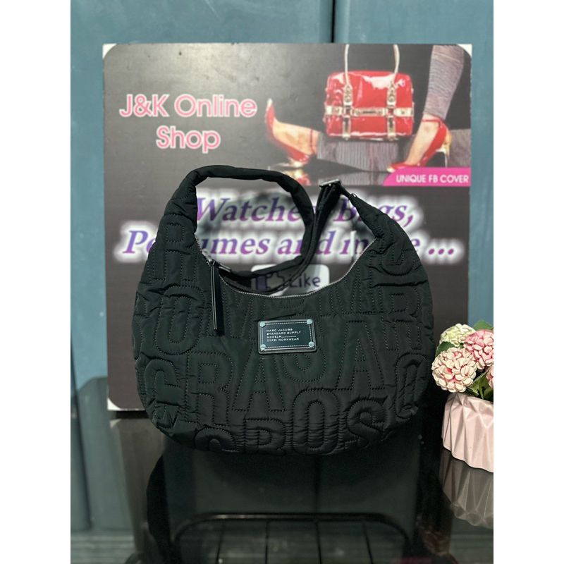 M J Jumbled Logo Nylon Sling bag | Shopee Philippines