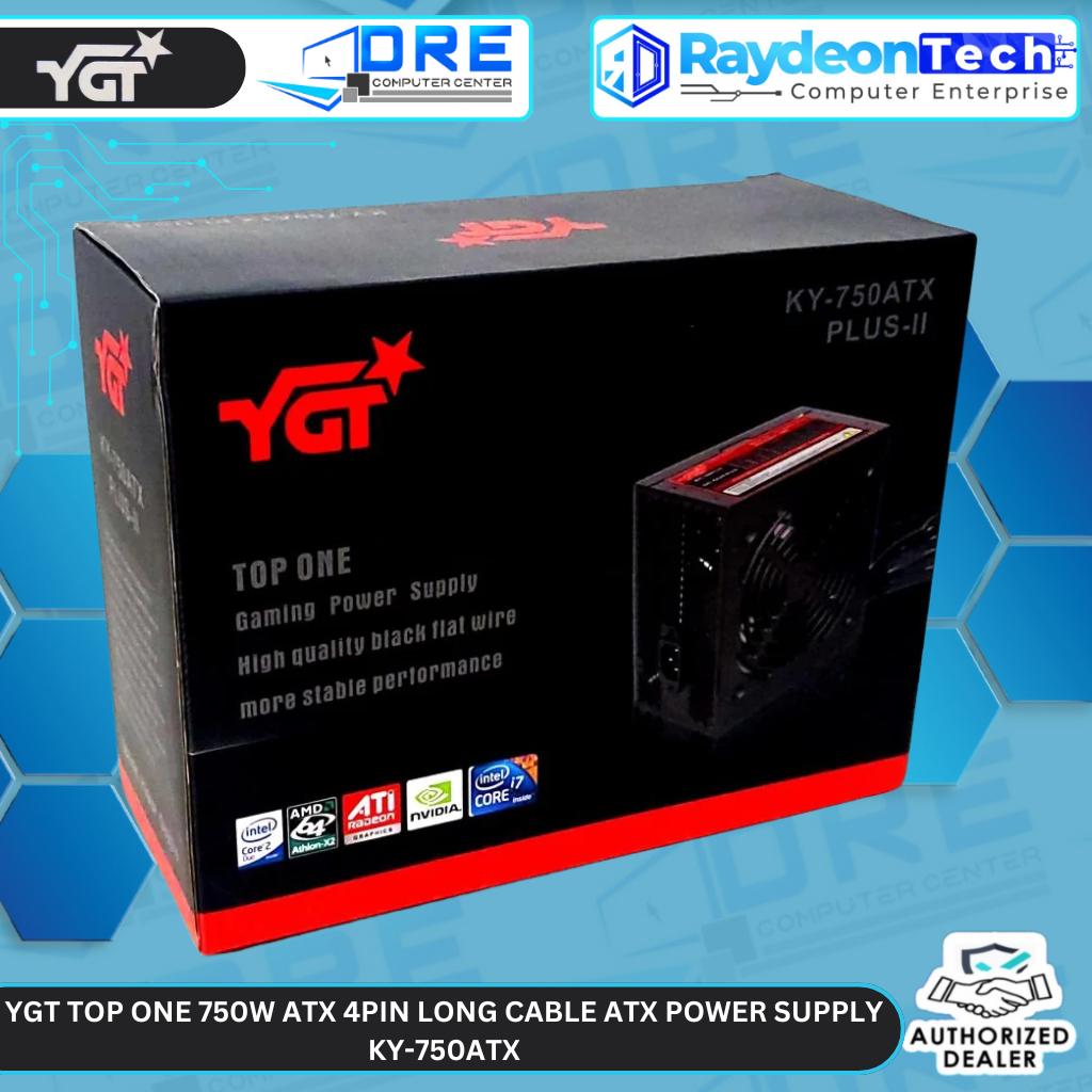 YGT TOP ONE 750W ATX 4PIN Long Cable ATX Power Supply KY-750ATX ...