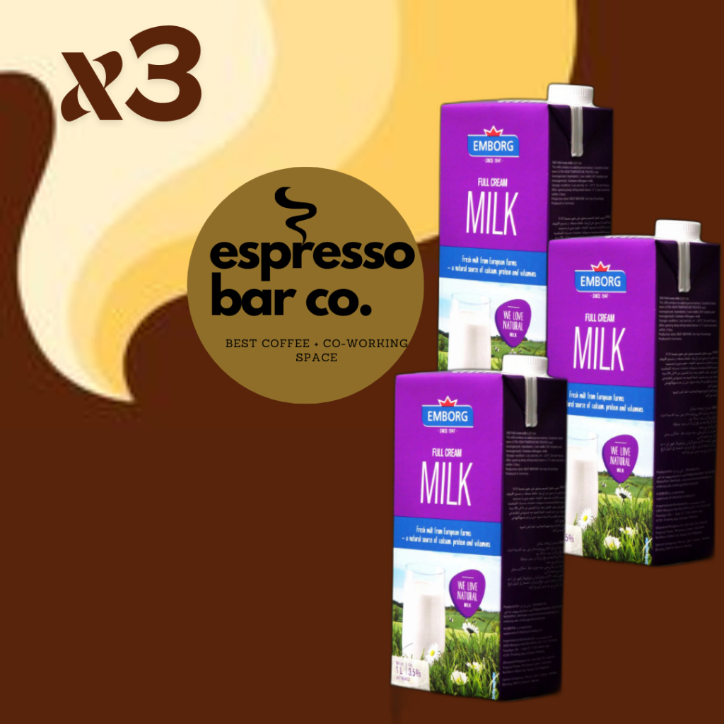 Emborg Full Cream Milk 1Lx3 Value Pack - Premium Quality | Rich, Creamy ...