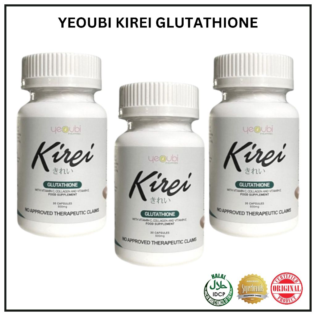Yeoubi Kirei Glutathione Capsules 500mg (3 Bottles) | Shopee Philippines