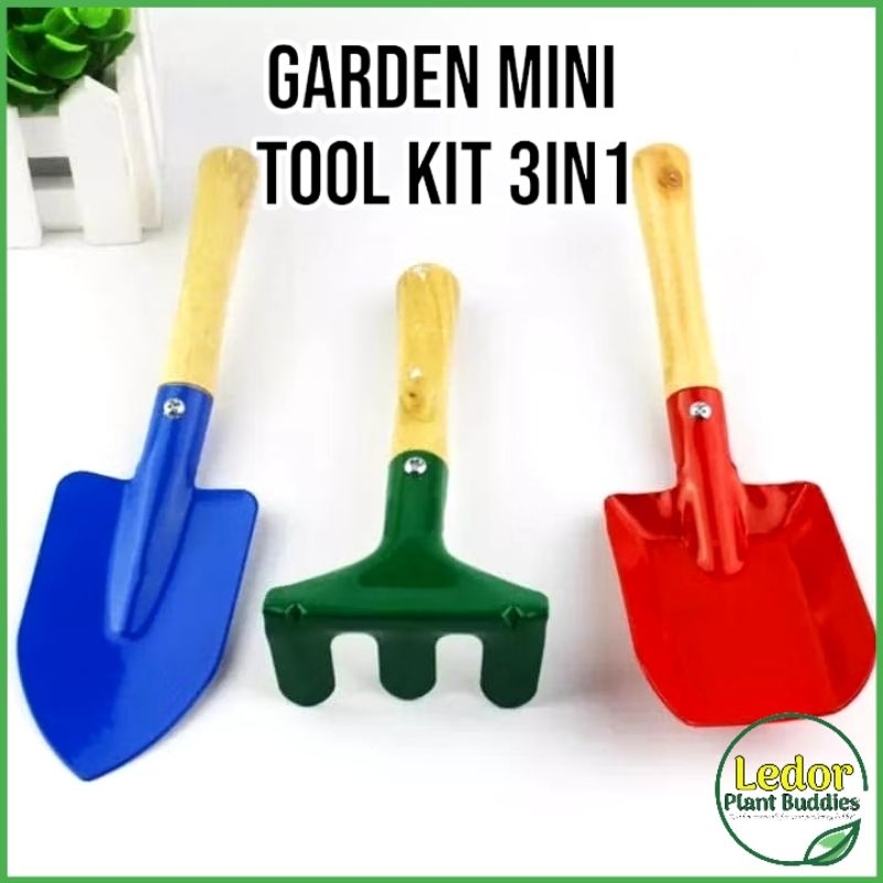 Hand Trowel/Rake gardening Fork Prong Shovel set 3in1 Garden Weeding ...