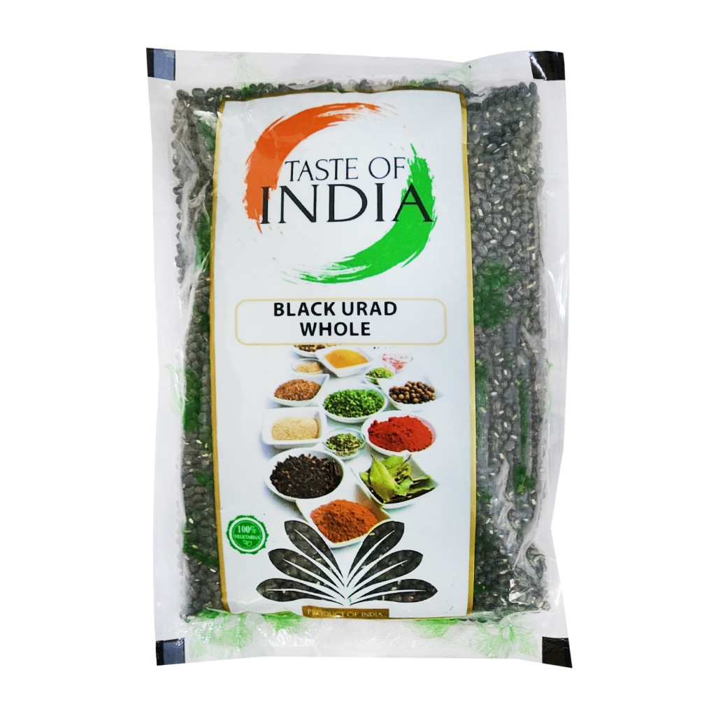Taste of India BLACK URAD DAL WHOLE {Lentil} 500g {Made in India ...