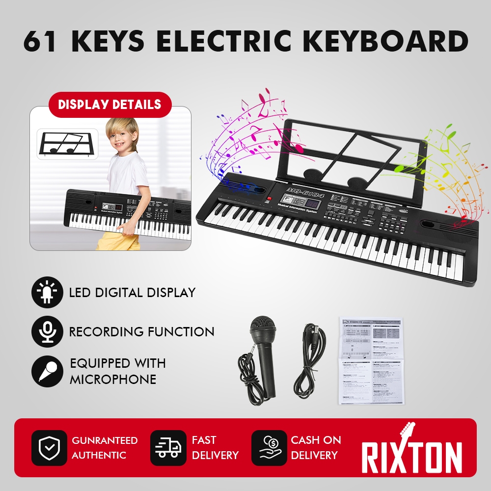 Piano Keyboard for Kids 61 Key Electric Digital Music Keyboard for ...
