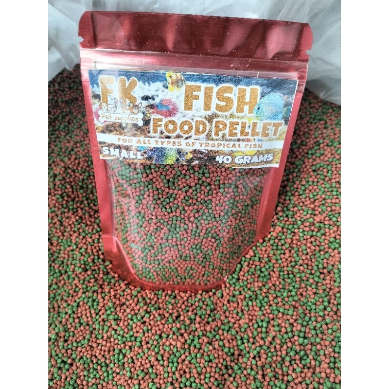 40Grams Green Red Floating Pellets Pellet For Koi goldfish Fish Food ...