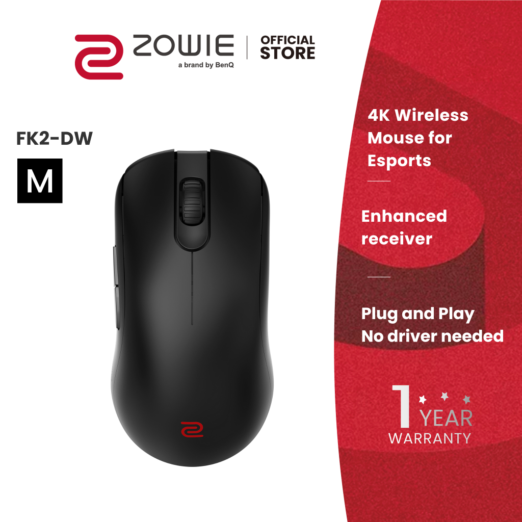 BenQ ZOWIE FK2-DW 4K Wireless Mouse for Esports | Enhanced Receiver | Driverless | Shopee ...