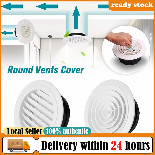 Air Vent Extract Valve Grille Round Air Vent Louver Grille Vent Cover ...