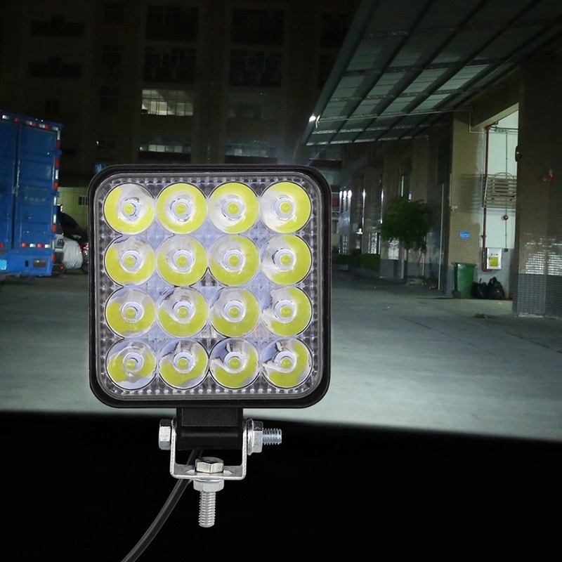 LED Square Work Light 12V 24V 48w Off-Road Flood Light for Car Truck ...