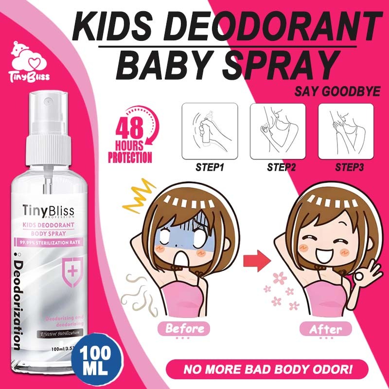 TinyBliss Baby Deodorant Spray Natural Underarm Deo Spray for Kids ...