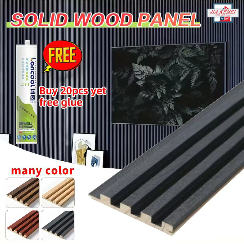 Solid Wood Wallpaper Sticker Wall Panel Home Decor Grille Design ...