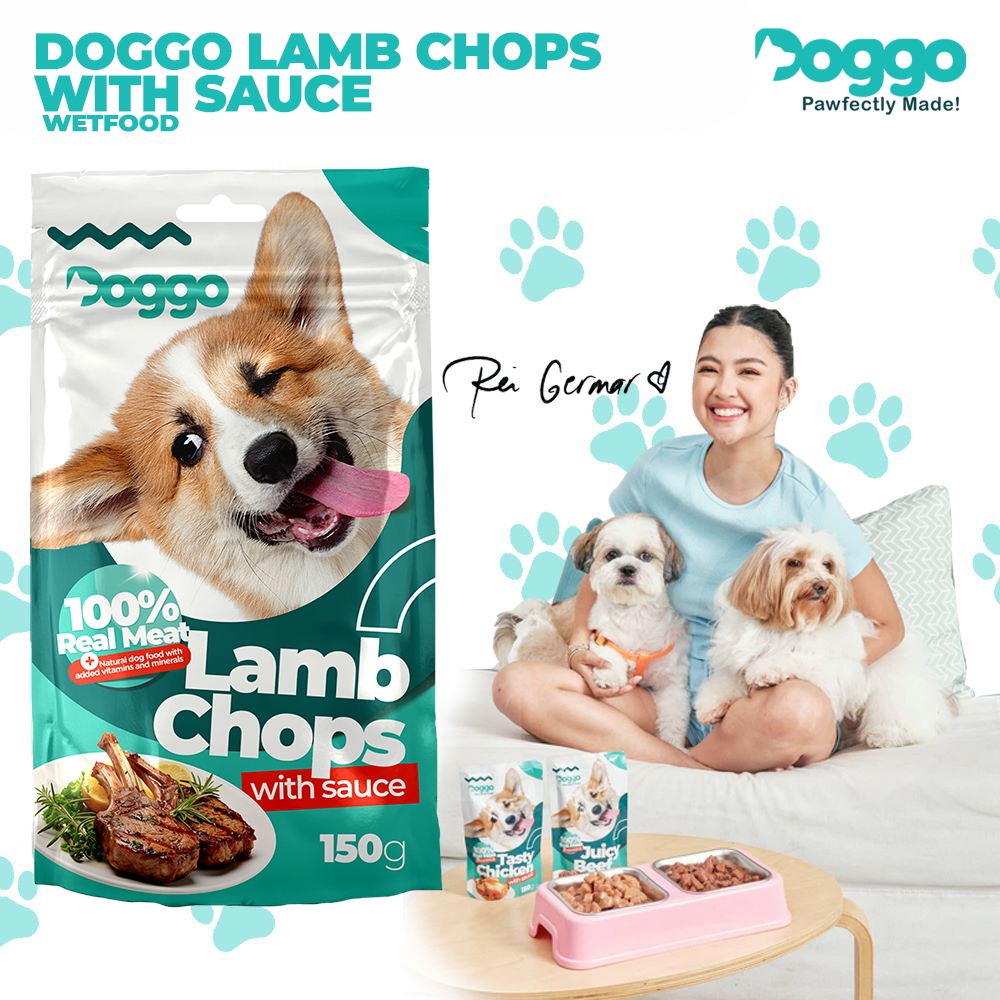 Doggo Lamb Chops Wet Food (150g) (Single Pouch) | Shopee Philippines