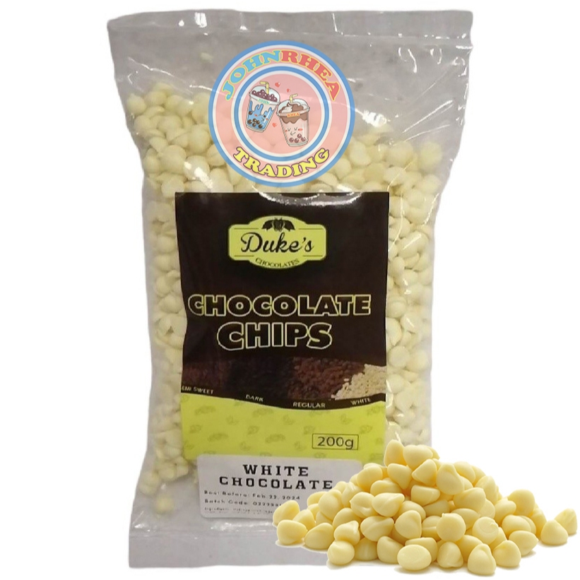 Dukes White Chocolate Chips Droplets 200G | Shopee Philippines