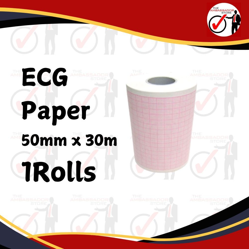 50mm x 30m ECG Paper Electrocardiogram Thermal Paper for ECG Machine ...
