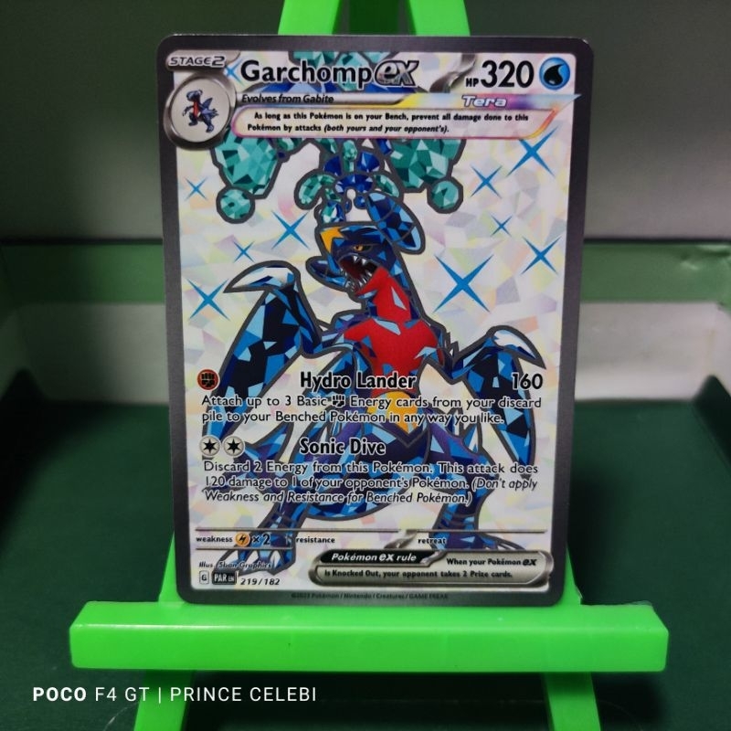 Pokemon TCG - Garchomp ex Full Art Tera (non-sparkle) | Shopee Philippines