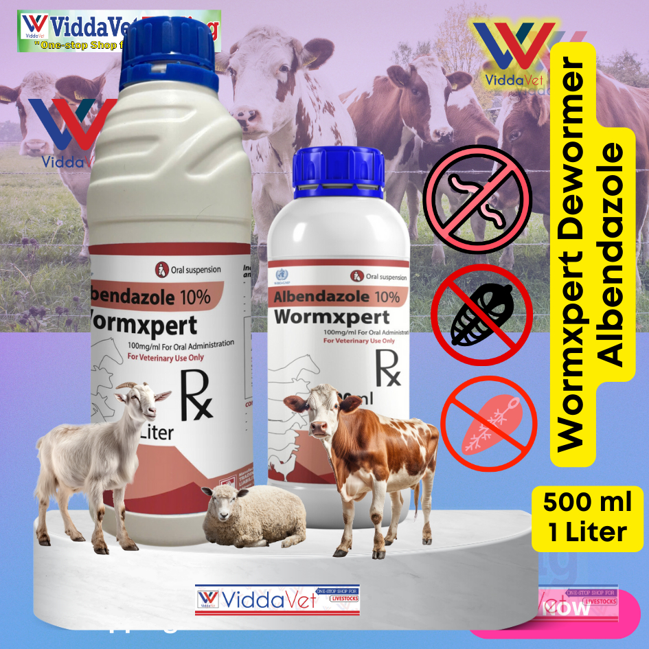 500ml 1 Liter Wormxpert Albendazole dewormer albendazole for goat cow ...