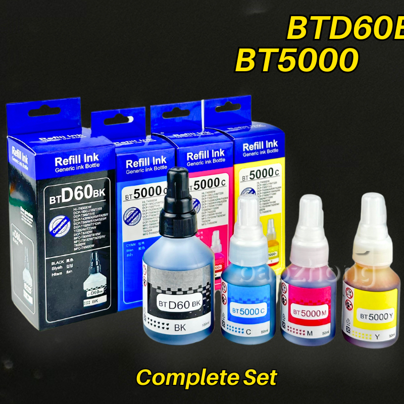 BTD60 BT6000 BT5000 Refill Ink for Brother DCP-T420W DCP-T310 DCP-T510W ...