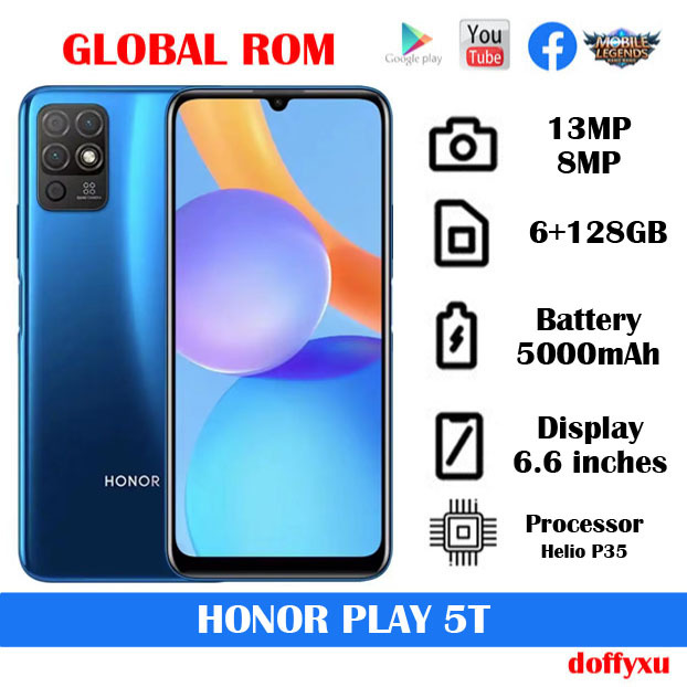 Huawei Honor Play 5T 6/128GB Original | Shopee Philippines
