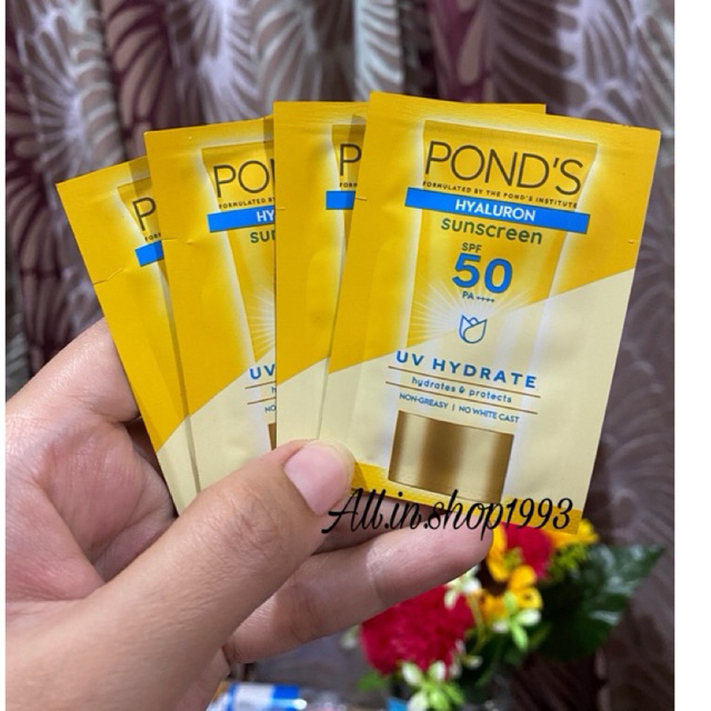 PONDS HYALURON SUNSCREEN 2ml (4pcs. 35 pesos) | Shopee Philippines