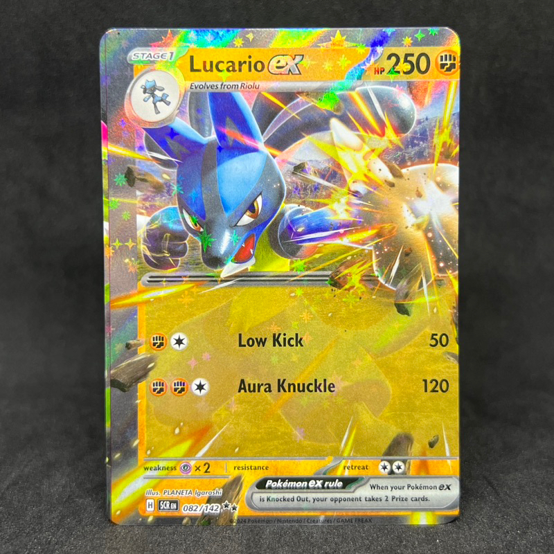 Pokemon TCG Lucario ex Double Rare MISCUT 082/142 2024 Scarlet & Violet Stellar Crown | Shopee ...