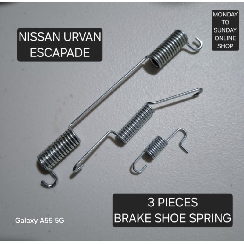 3 Pieces Brake Shoe Spring for Nissan Urvan Escapade | Shopee Philippines