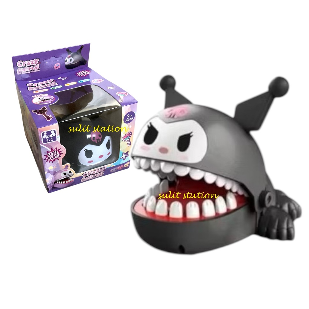 SANRIO KUROMI KIDS FUN DENTIST BITE BITING FINGER PUSH TEETH FUN GROUP ...