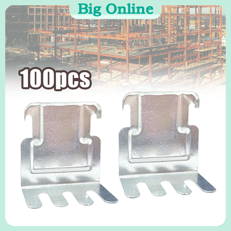 100pcs Double Furring Clip W Shape Metal Furring Wall Clip For Ceiling ...