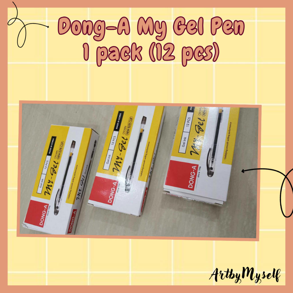 Dong-A sign pen Gel pen 1 box (12pcs) | Shopee Philippines