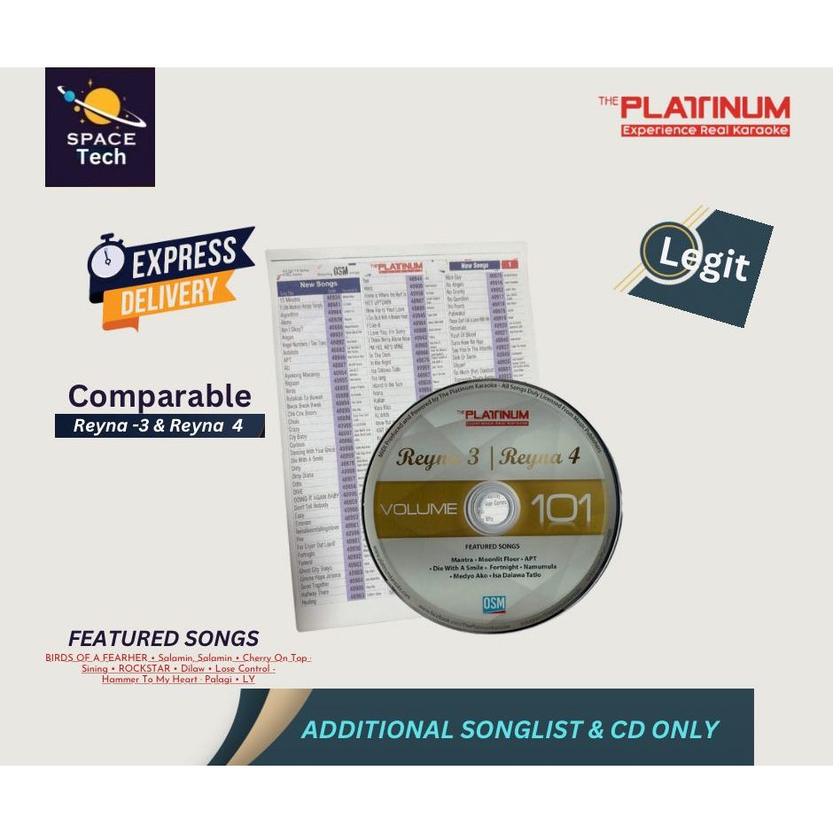 PLATINUM REYNA 3/Reyna 4 LATEST CD VOLUME 101 ( 2024 UPDATED) | Shopee ...