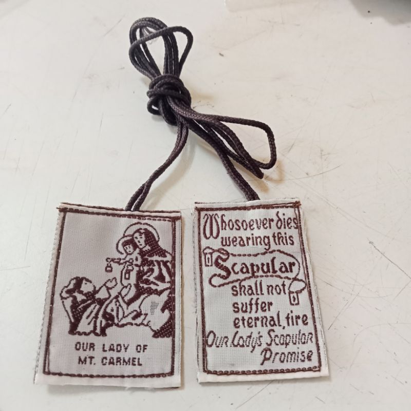 Our Lady of Mount Carmel Scapular Cloth Big | Shopee Philippines