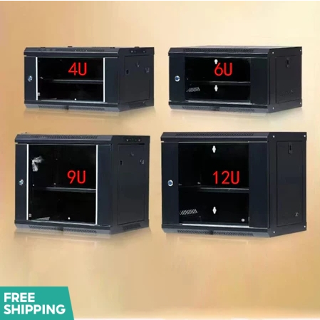 WDL 4U / 6U / 9U Data Cabinet Network Cabinet Wall-mounted Monitoring ...