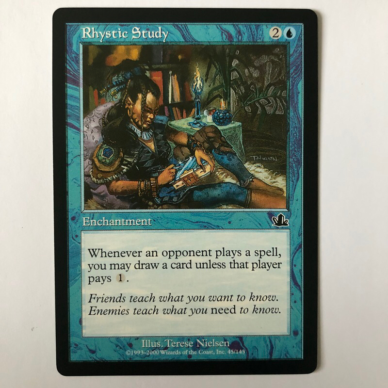 MTG Proxy Playtest Card - Rhystic Study (PCY) | Shopee Philippines