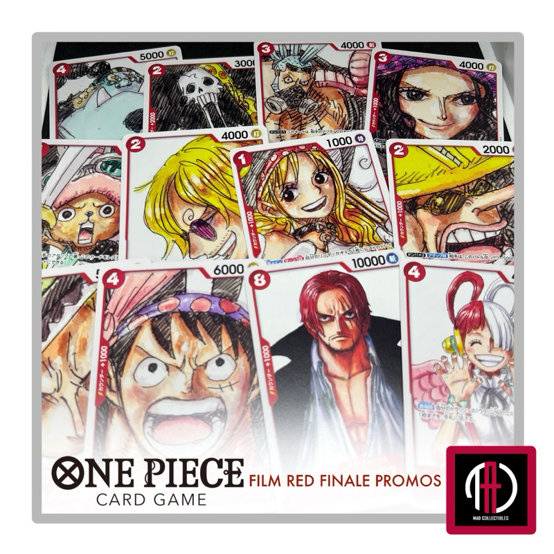 One Piece TCG Singles - OP Film Red Finale Promo Cards - Uta Monkey D ...