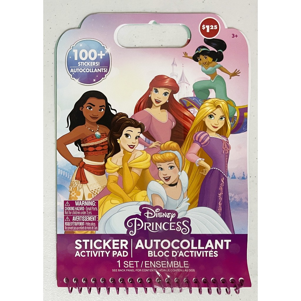 Disney Princess/Mickey/Minnie/Spider-Man Sticker Activity Pad | Shopee ...