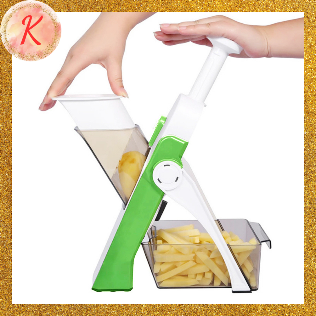 Multi Function Vegetable Slicer Fruit Cutter Mandoline, Slice, julienne ...