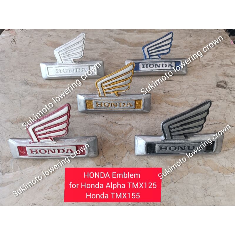 HONDA Emblem for Honda Alpha tmx 125 & TMX155 (alloy made ) | Shopee ...