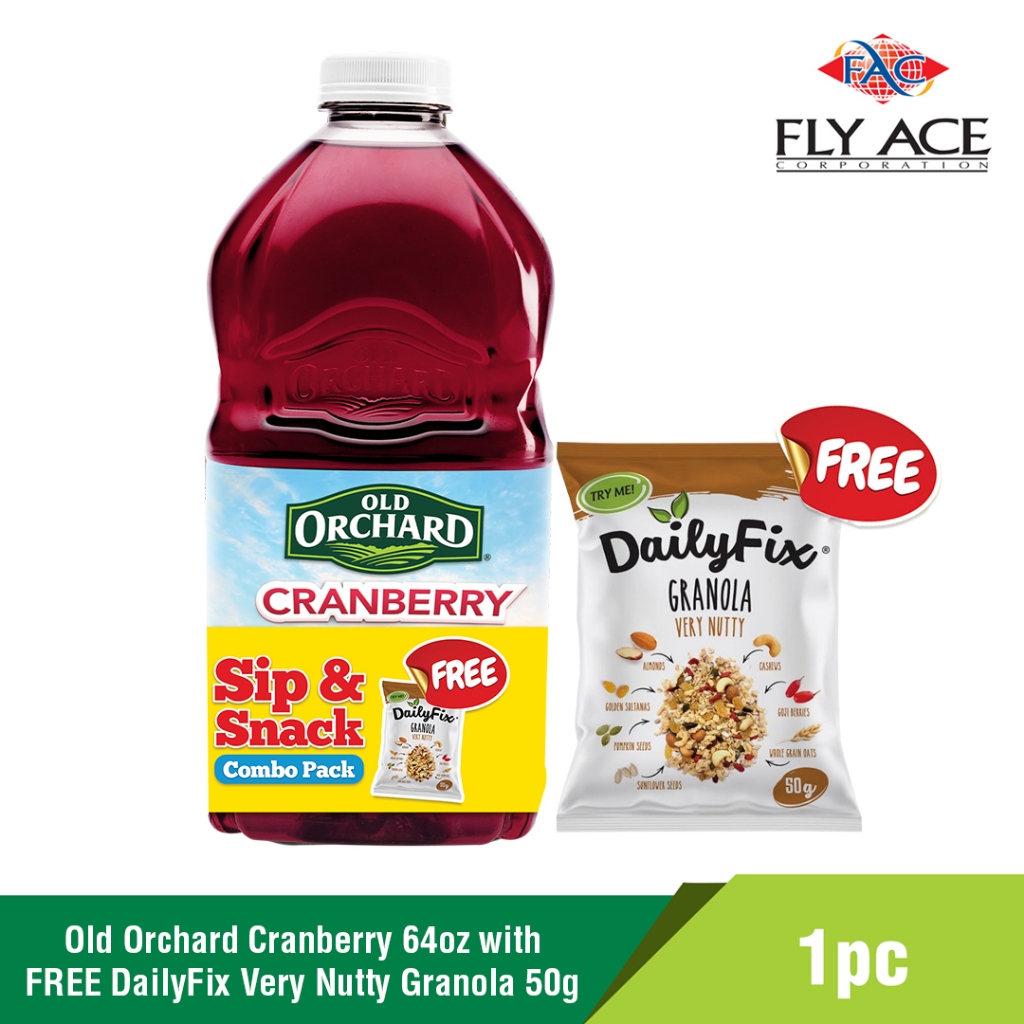 Old Orchard Cranberry Juice 64oz with FREE DailyFix Very Nutty Granola ...
