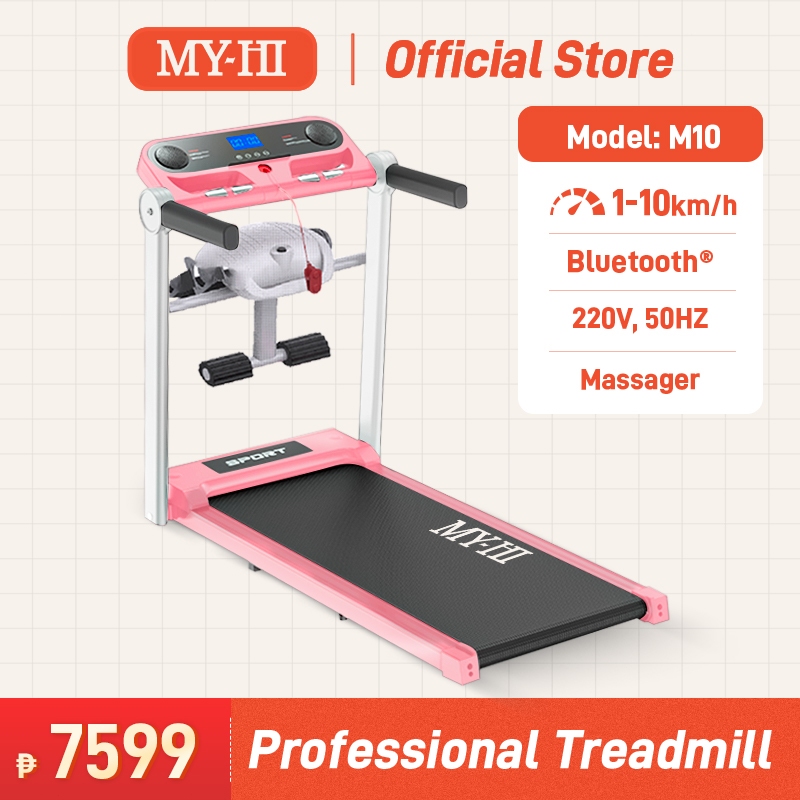 【MY-HI】Treadmill M10 1-10km/h Electric Treadmill Bluetooth Music Slope ...