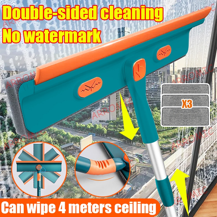 Window Cleaner with Wiper Strip High-rise Window Wiper Mop Floor ...