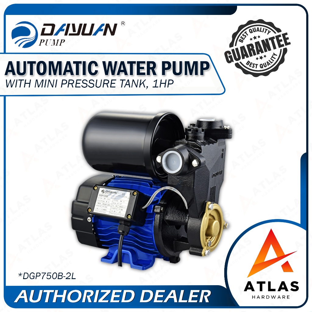 Dayuan Water Pump with Mini Pressure Tank (1HP) •Automatic Water Pump ...