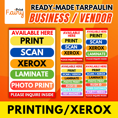 PRINTFAIRY READYMADE XEROX PRINT SCAN LAMINATE PHOTO PRINT BUSINESS TARPAULIN SIGNAGE | Shopee ...