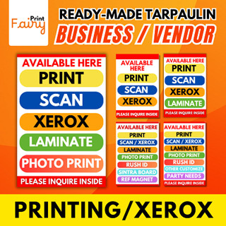 PRINTFAIRY READYMADE XEROX PRINT SCAN LAMINATE PHOTO PRINT BUSINESS TARPAULIN SIGNAGE | Shopee ...