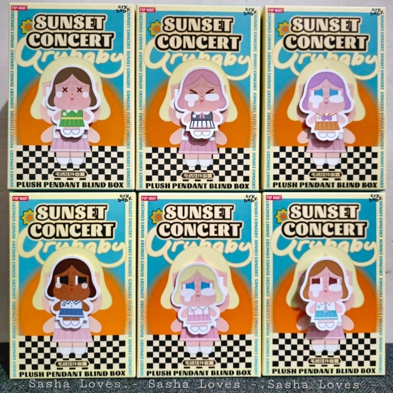 Sasha Loves - Bangkok Pop Mart Cry Baby Sunset Concert Plush Pendant ...